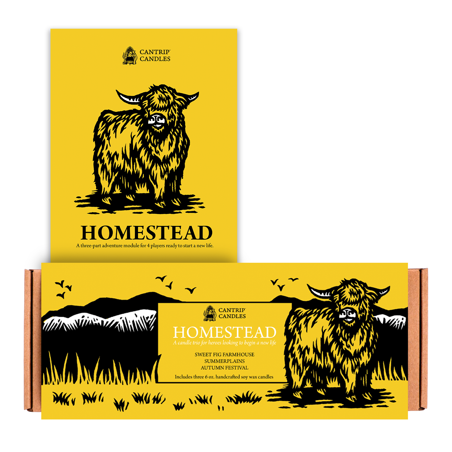 Homestead Adventure Triptych and Module Book bundle – Cantrip Candles
